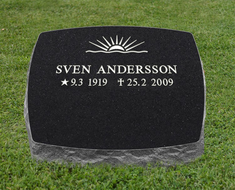 Gravsten 53 BL | Nilssons Stenhuggeri & Gravvårdsfabrik AB Gravstenar